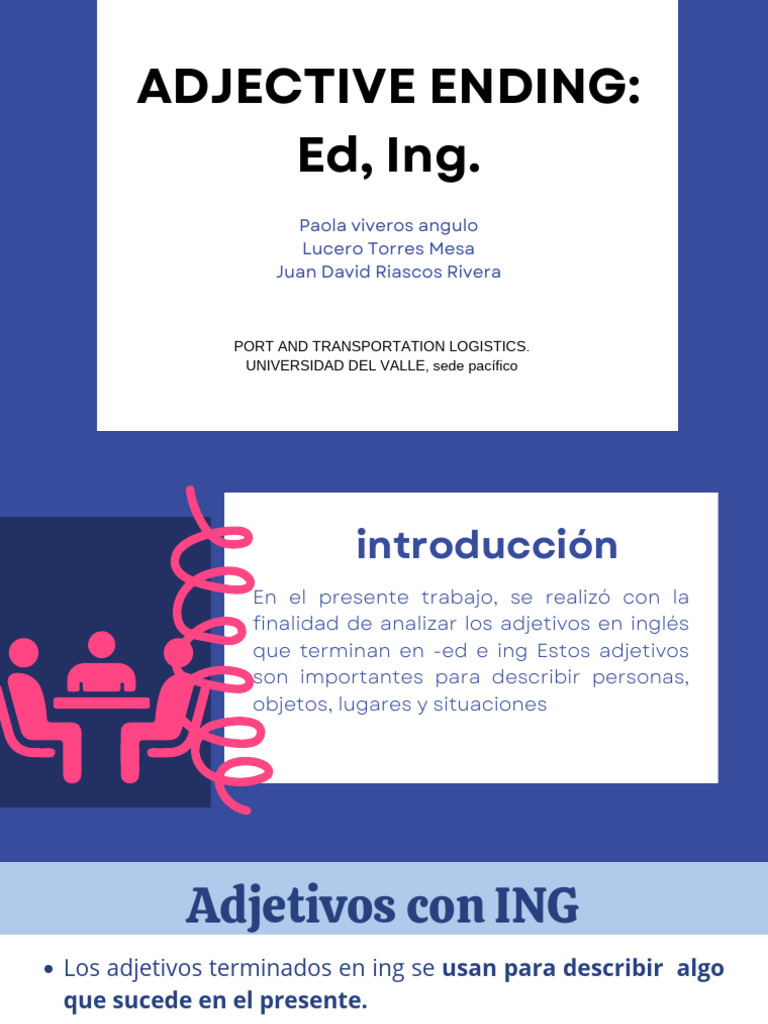 Adjective Ending Ed, Ing PDF | PDF | Sintaxis | Morfología Lingüística