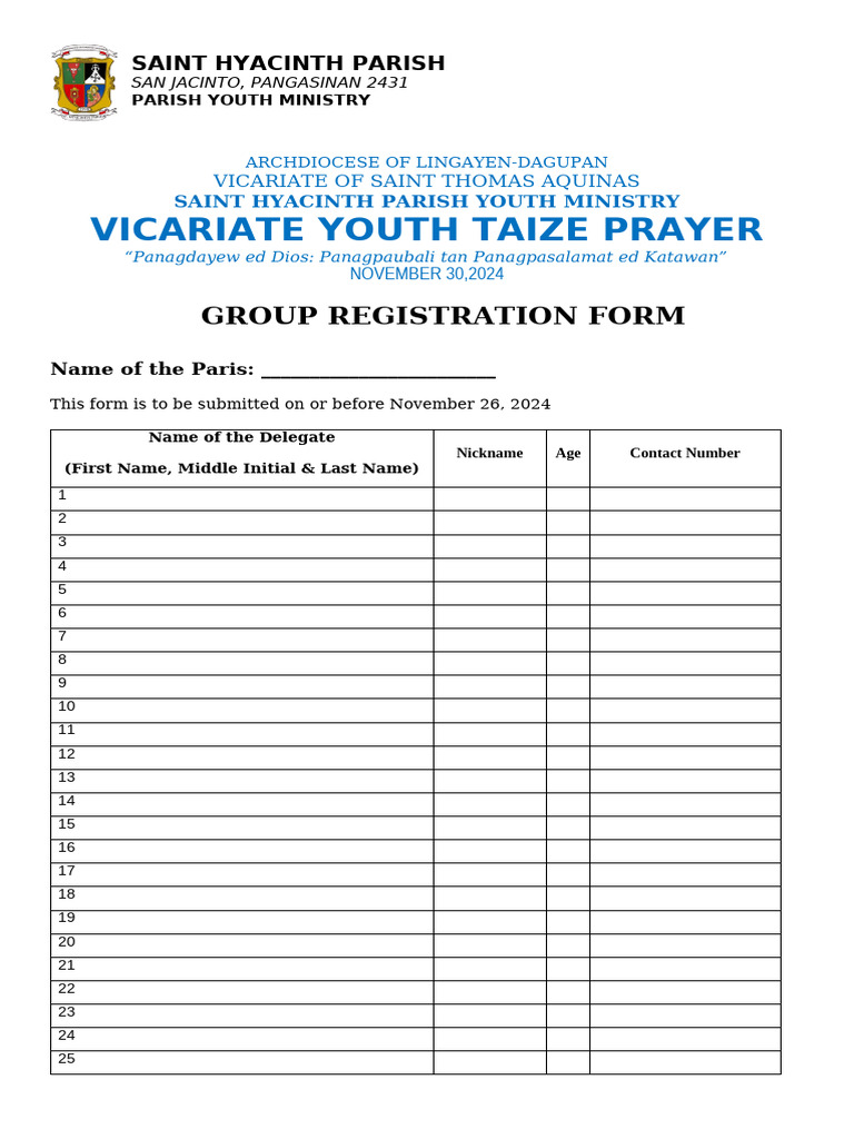 Youth Ministry Taize Prayer Event | PDF
