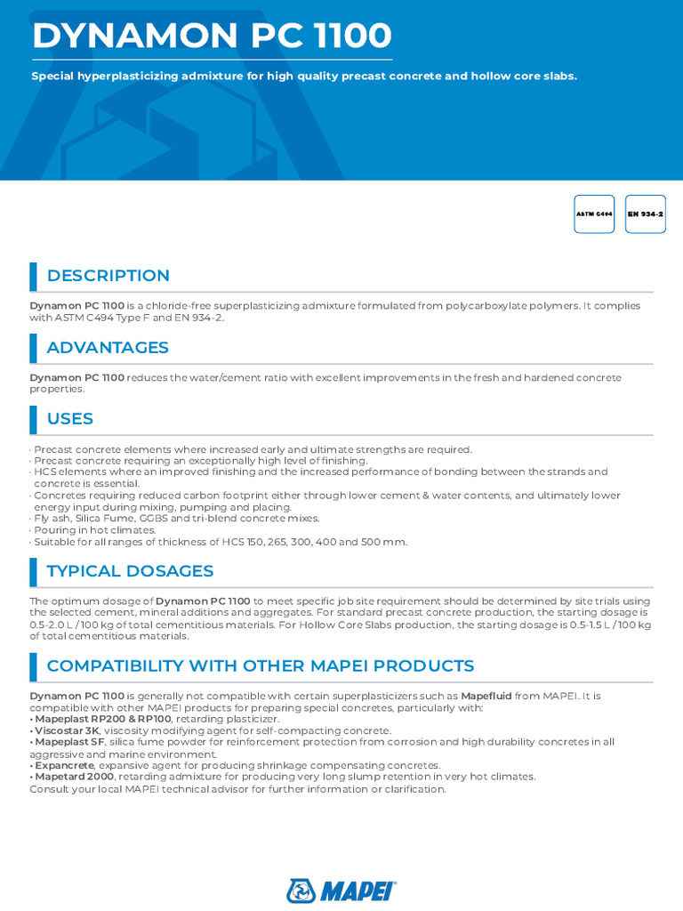 1 03357 Dynamon-Pc1-100 En-Ae | PDF | Concrete | Cement