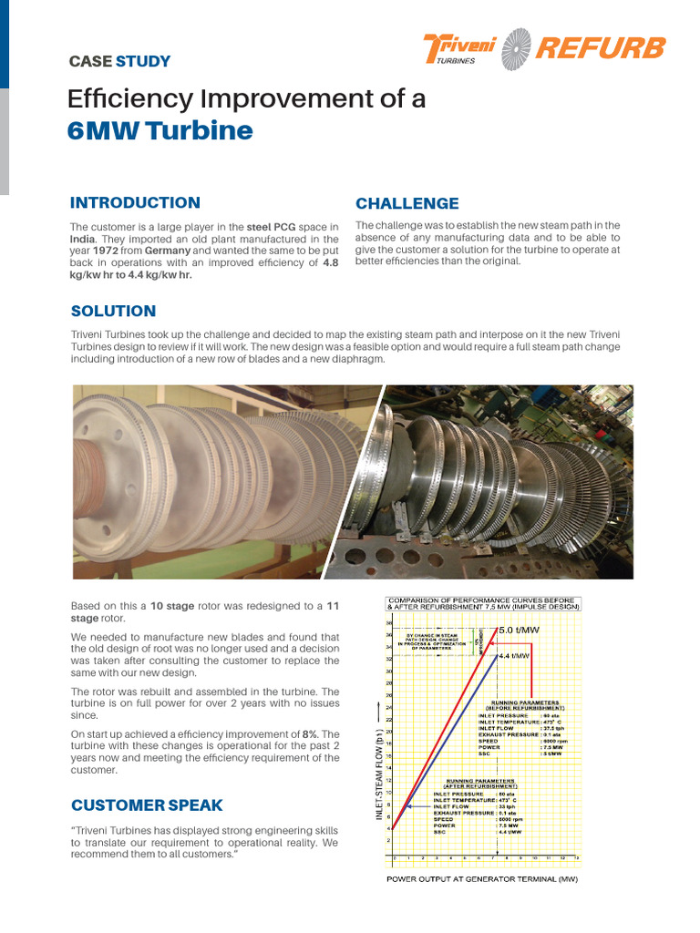 Steam Path Redesign-Achieving Higher Efficiency | PDF | Turbine ...