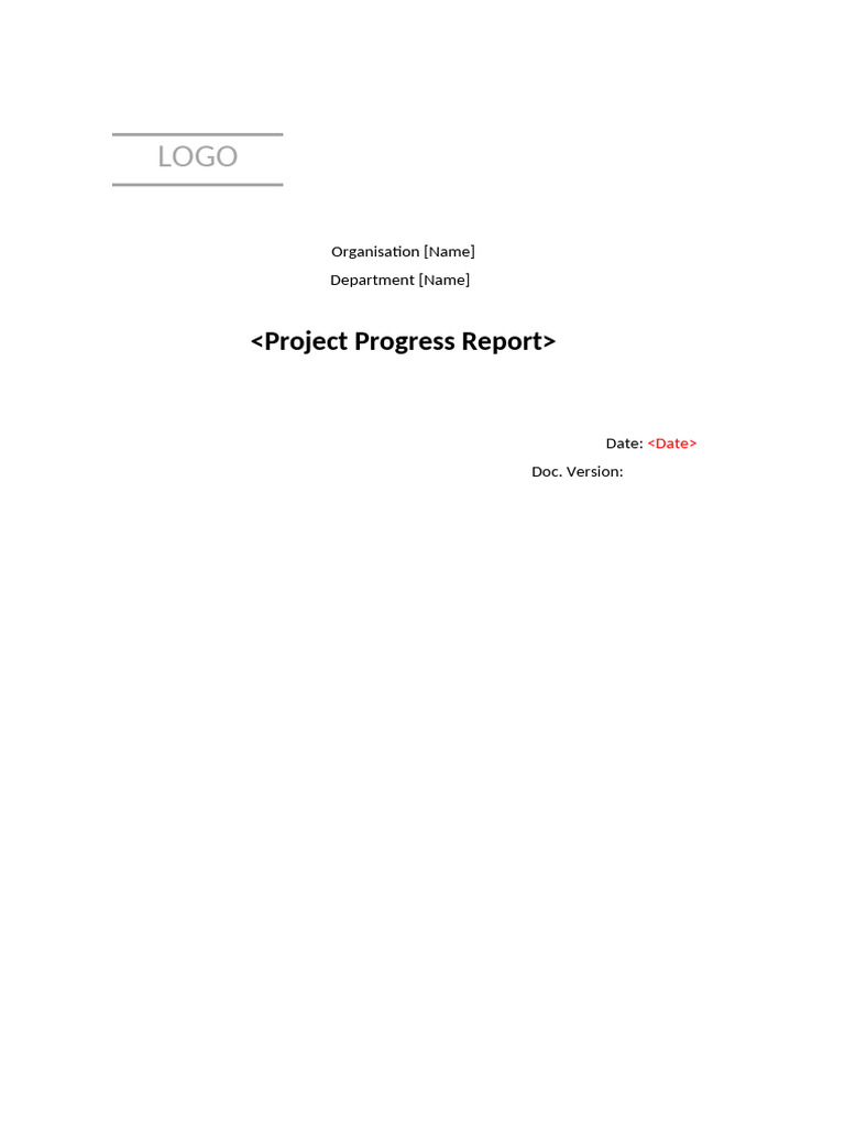 Project Progress Report Overview | PDF | Risk