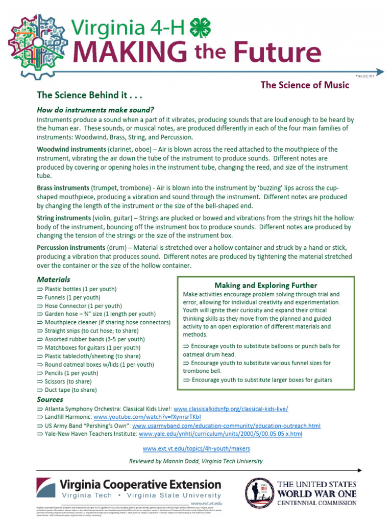 ww1-science-behind-it-music | PDF | Musical Instruments | String ...