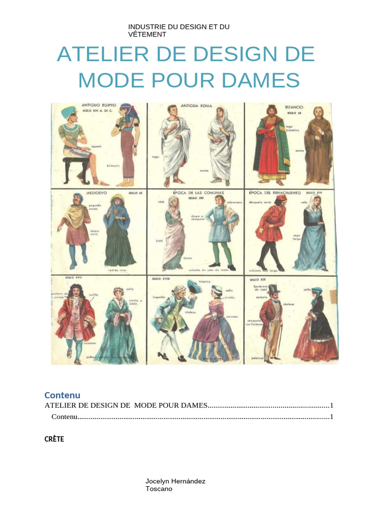 Histoire de La Mode | PDF | Coiffure | Vêtements