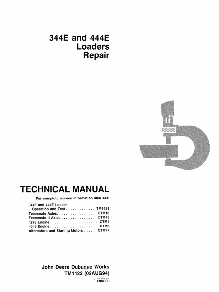 John Deere 344E Technical Manual | PDF