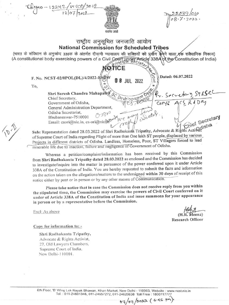 Odisha Tribal Displacement | PDF