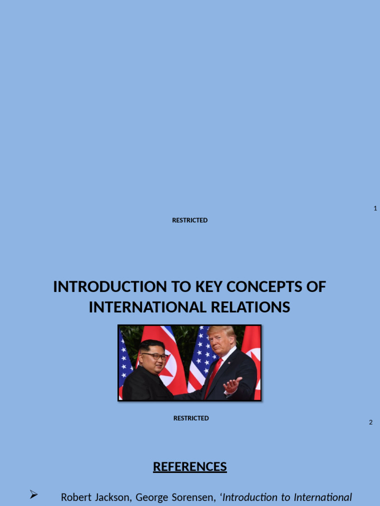 Intro To Ir and Concepts) | PDF | Power (Social And Political) | State ...