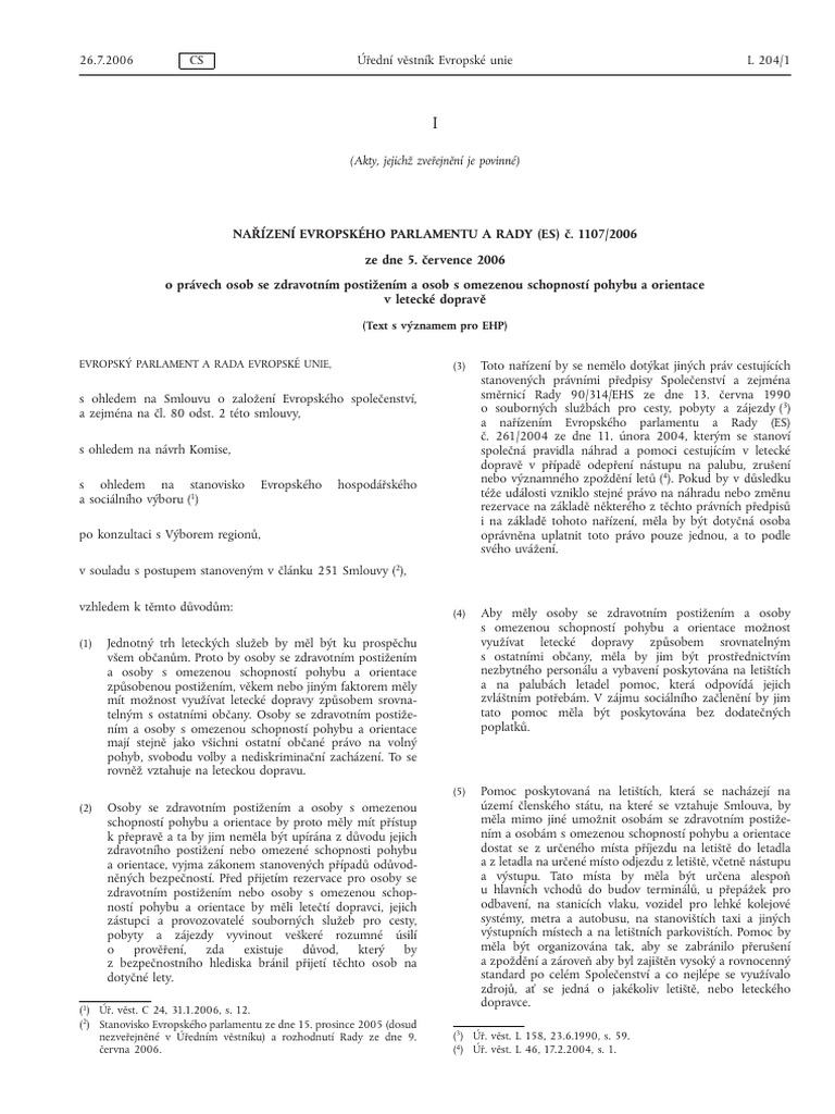 Smernice Eu No 11072006prm - 1 | PDF