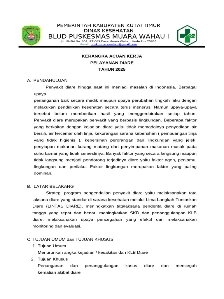 Kak Prog. Diare Baru 2025 | PDF