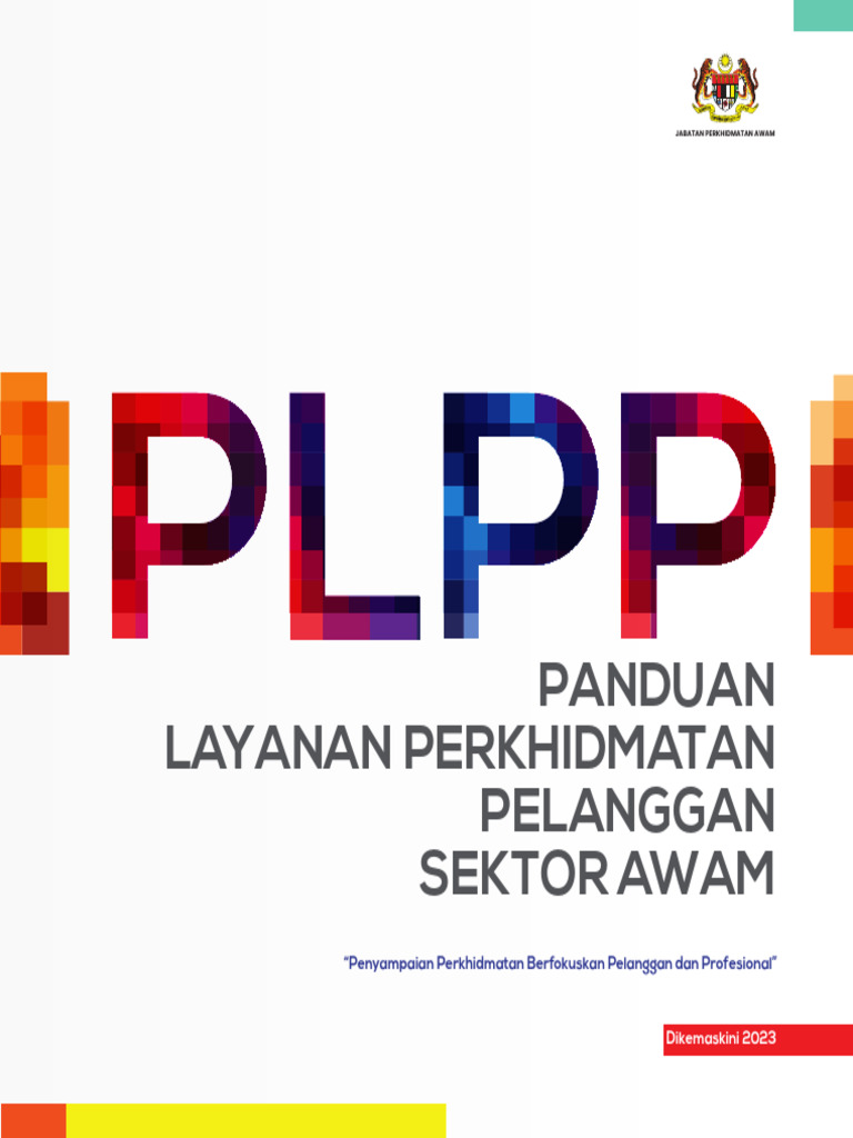 Buku Panduan Layanan Perkhidmatan Pelanggan (PLPP) Sektor Awam | PDF