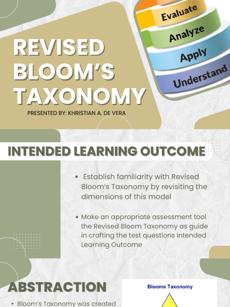 Revised Bloom's Taxonomy Guide | PDF | Idea | Knowledge