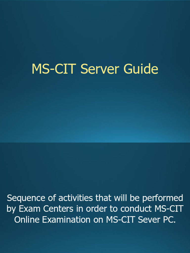 MS-CIT_Server_Guide_11062677022 | PDF | Icon (Computing) | Button ...