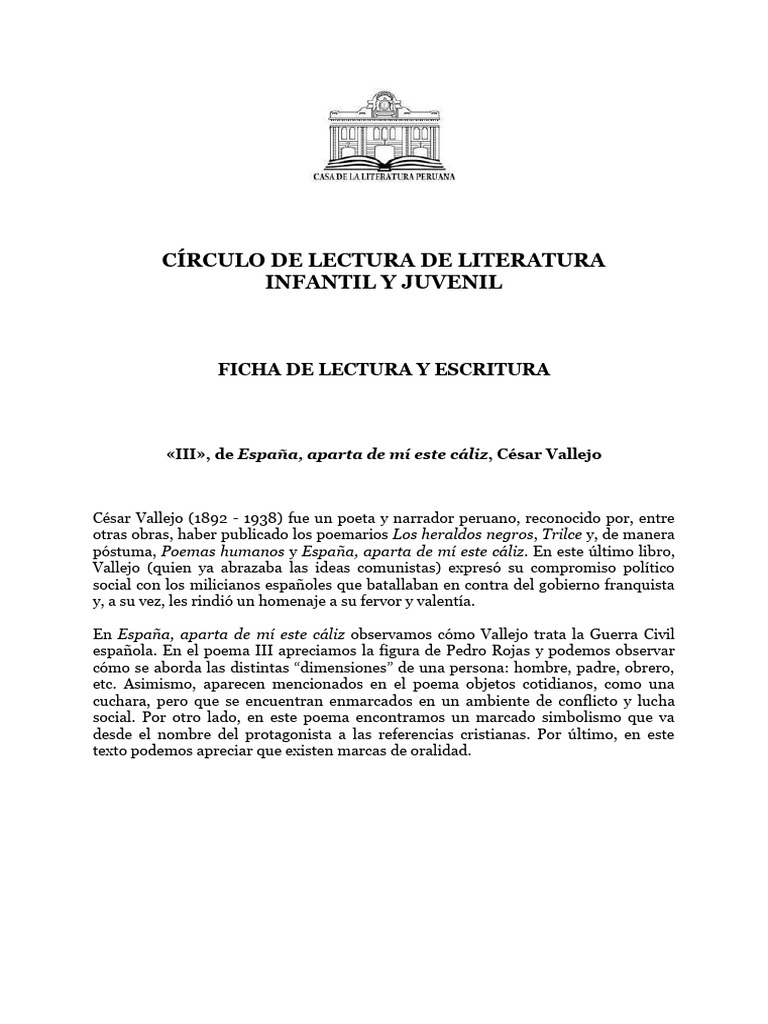 Ficha César Vallejo | PDF