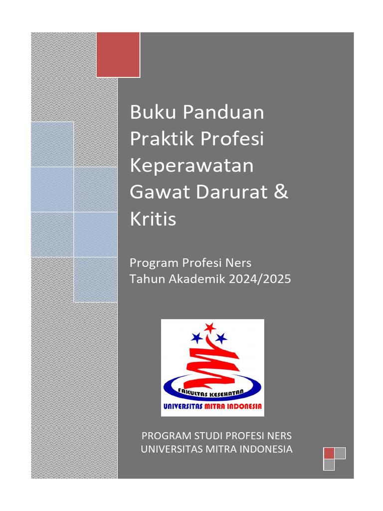 Panduan Stase KGD Ners TA. 2024-2025 | PDF