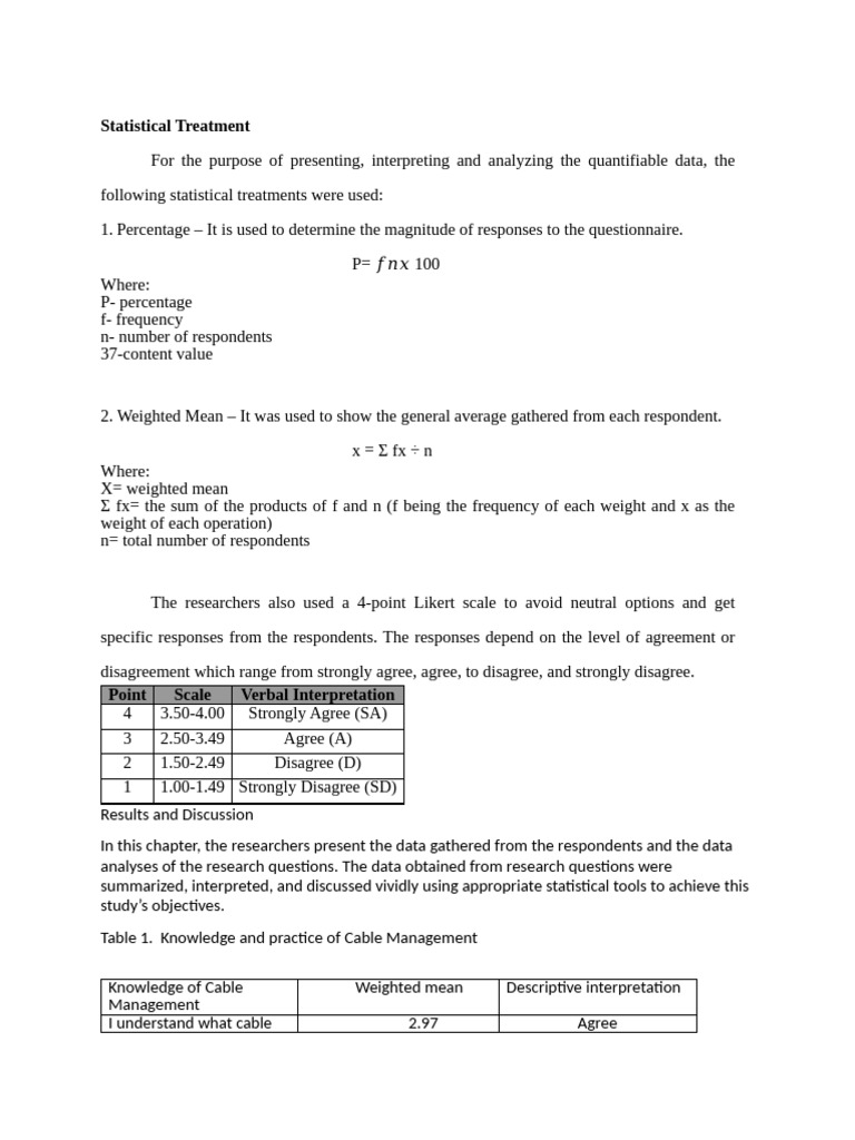 Statistical-Treatment-Results-and-Discussion | PDF | Troubleshooting ...