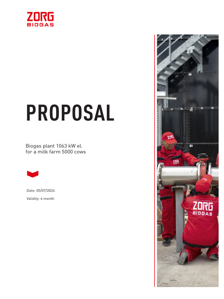 6943-Proposal 1mw Cow Manure For A Milk Farm 5000 Cows | PDF ...