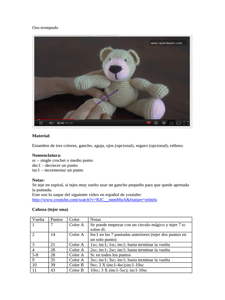 Oso trompudo_completo | PDF