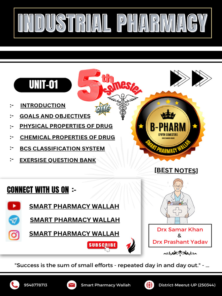 Preformulation Studies in Industrial Pharmacy | PDF | Solubility ...