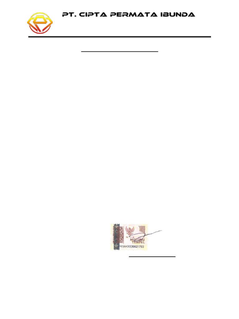 PERNYATAAN RBA + Nib | PDF