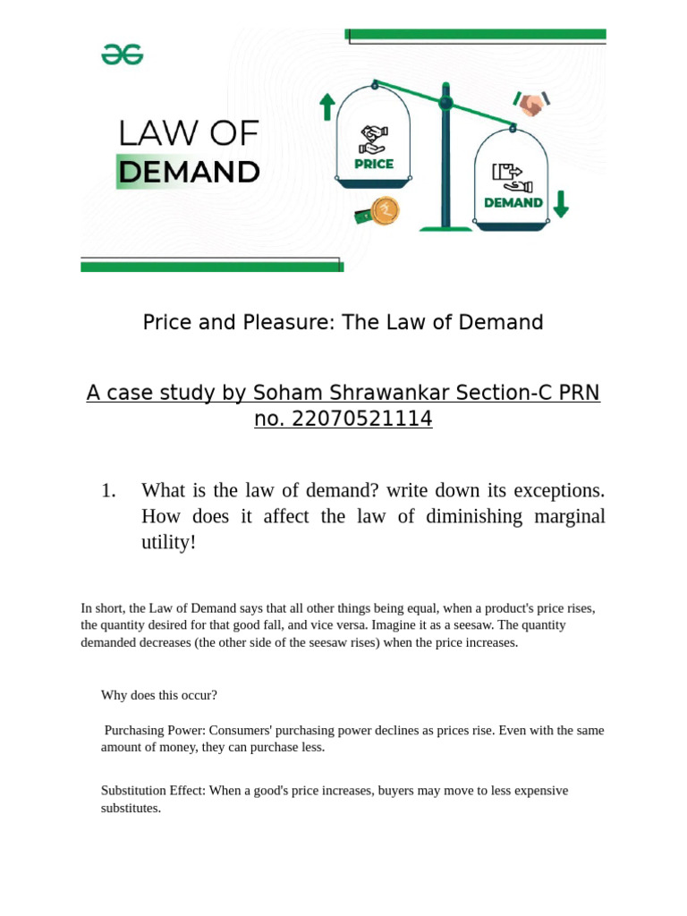 poe project | PDF | Elasticity (Economics) | Demand