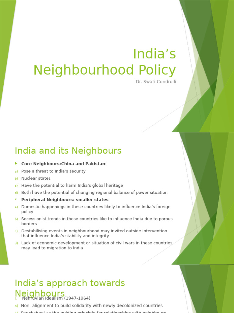 India's Neighbourhood Policy | PDF | International Relations | Global ...