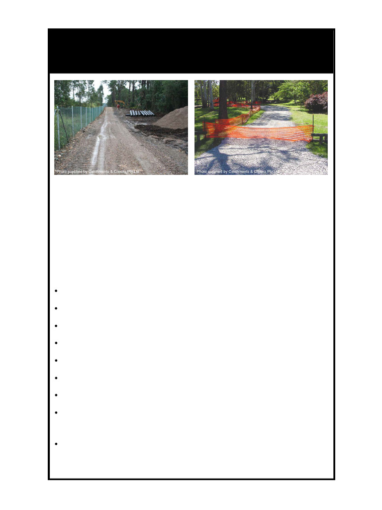 Erosion Control for Construction Roads | PDF | Stream | Road