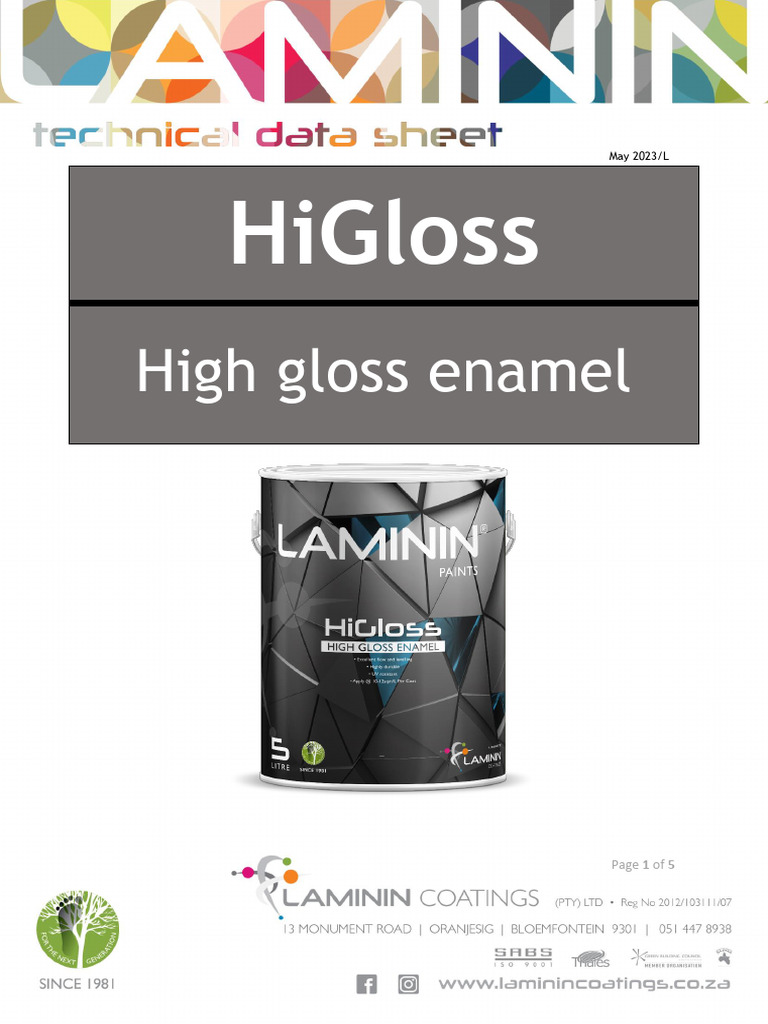 Lam-HiGloss-TDS | PDF | Plaster | Paint