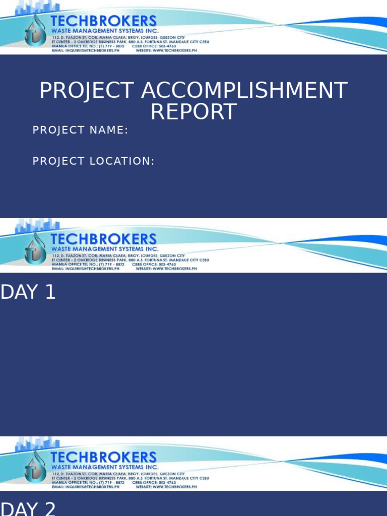 Project Accomplishment Report (Pictures) | PDF