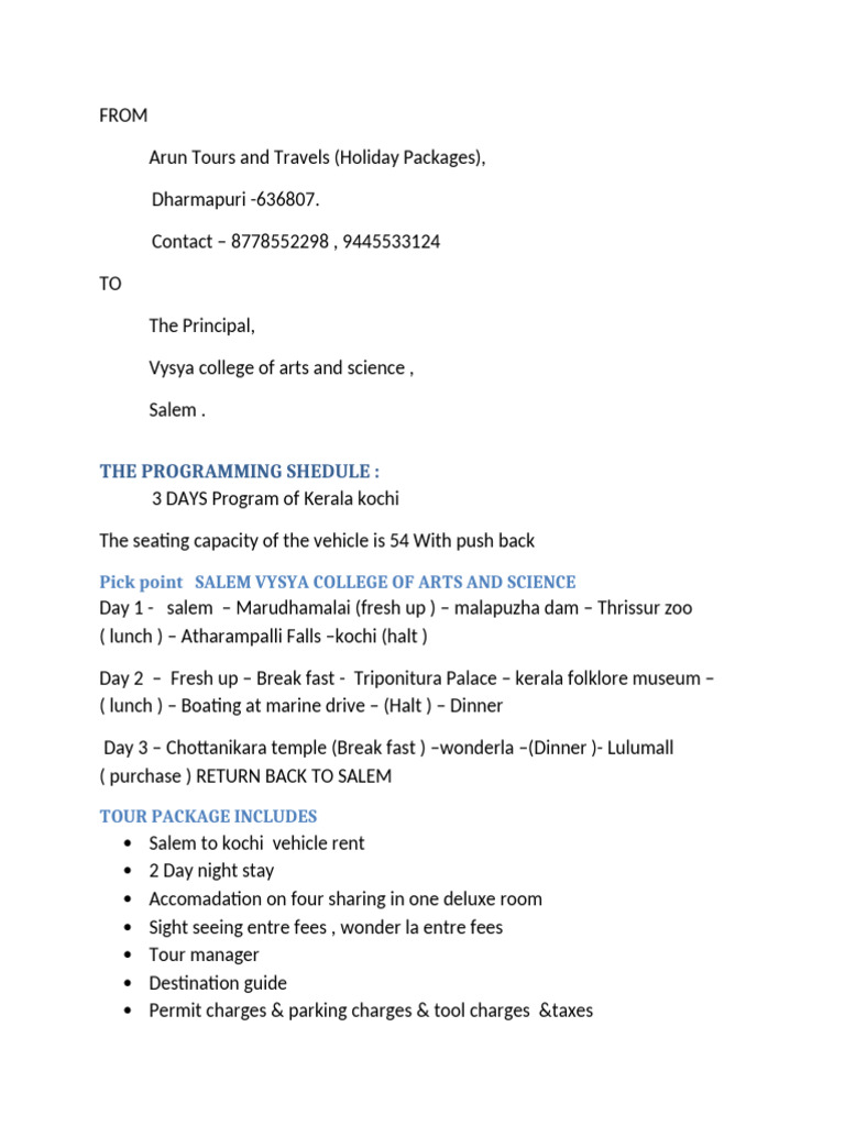 3 Days Program | PDF