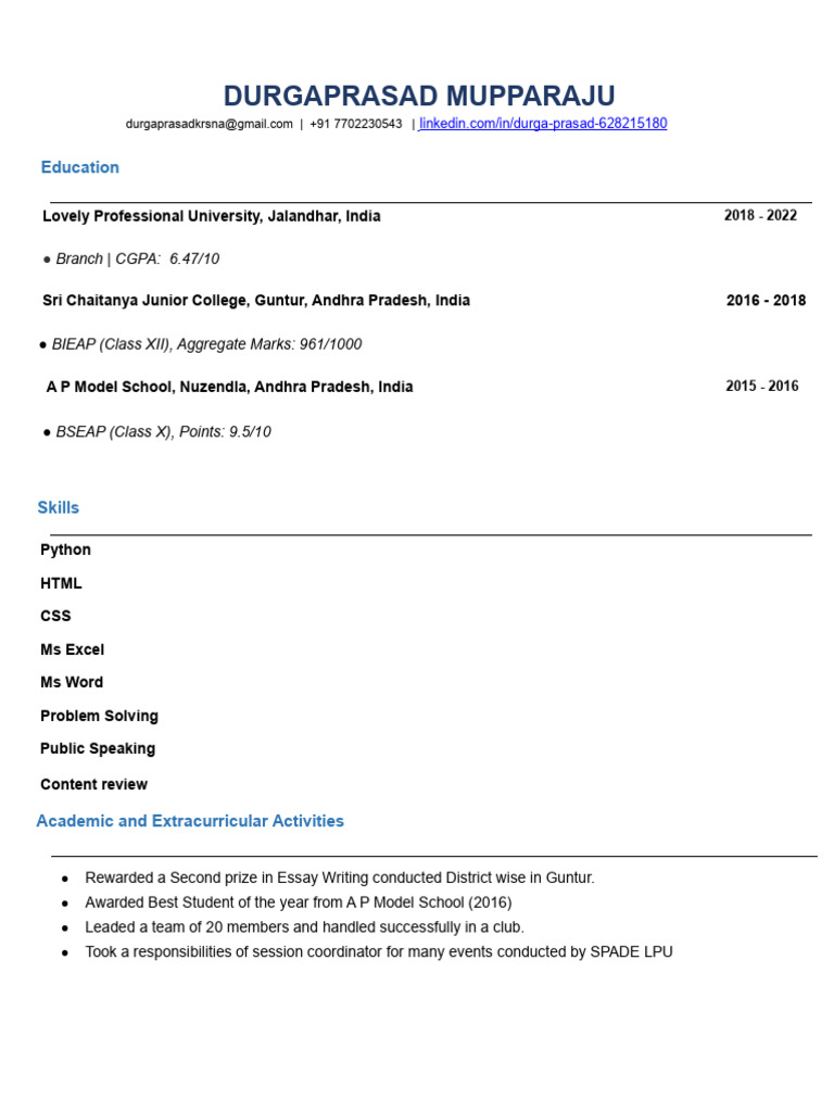 Durgaprasad Mupparaju | PDF