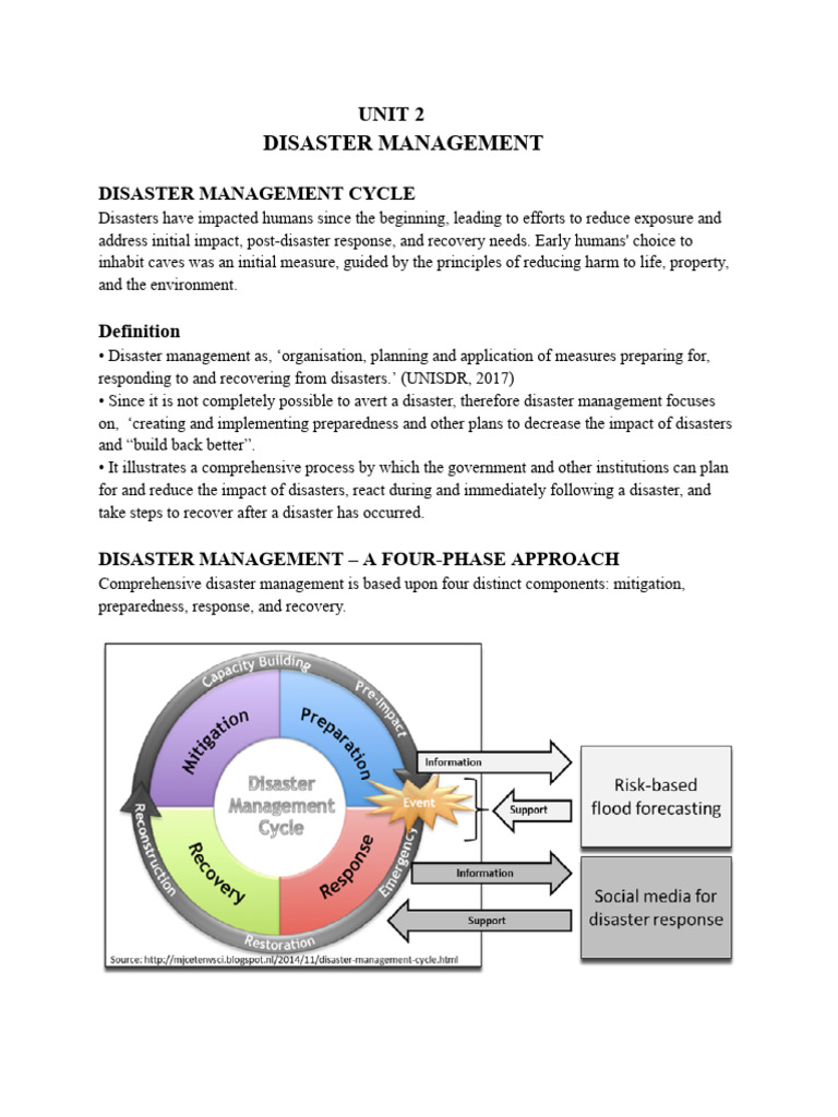 Disaster Management Cycle Overview | PDF | Emergency Management | Risk
