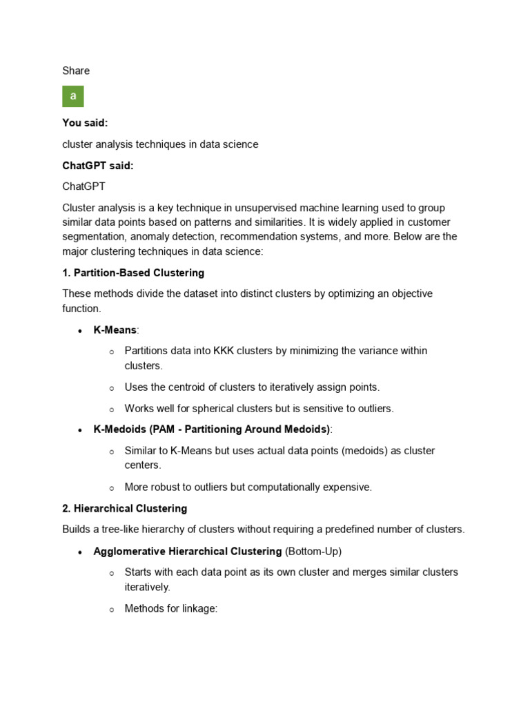 Big Data Techniques of 2025 | PDF | Cluster Analysis | Machine Learning
