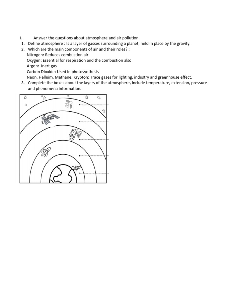 Atmosphere & Pollution Guide | PDF | Atmosphere Of Earth | Air Pollution