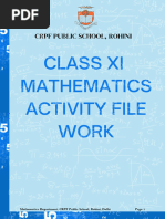 Maths Project Class 11 | PDF | Mathematics | Concept