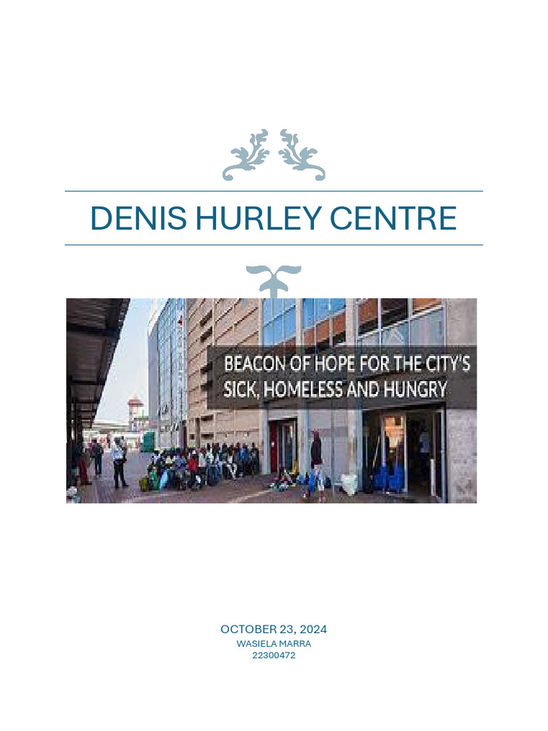 Denise Hurley and Marianhill Monastery | PDF | Refugee | Homelessness