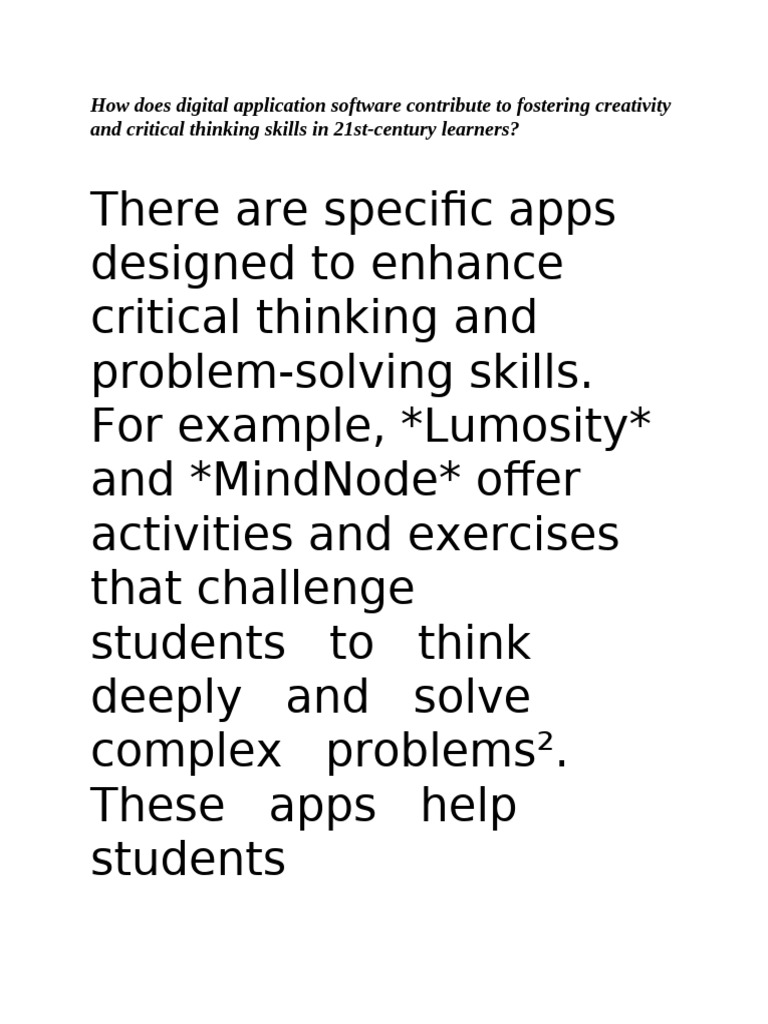 How Does Digital Application Software Contribute To Fostering ...