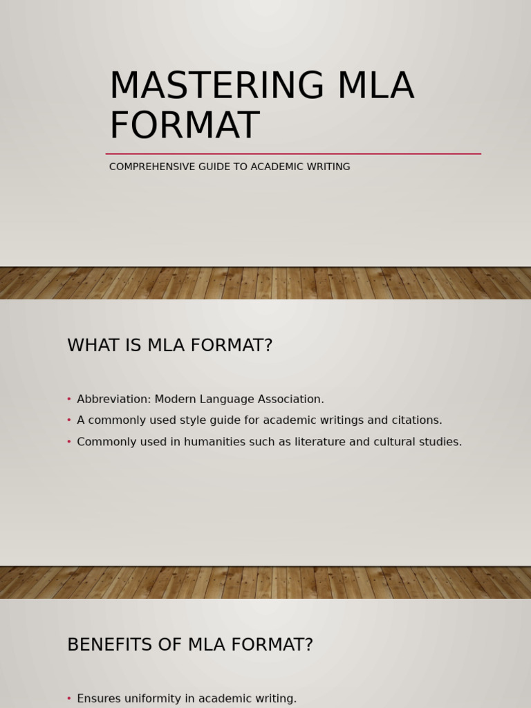 Mastering MLA Format | PDF