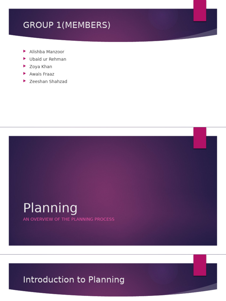 Planning | PDF