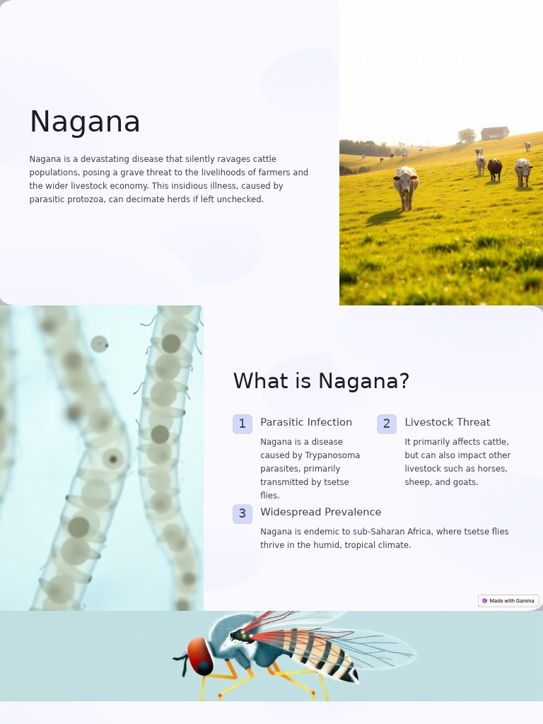 Nagana: Threat to Cattle and Economy | PDF | Parasitism | Infection