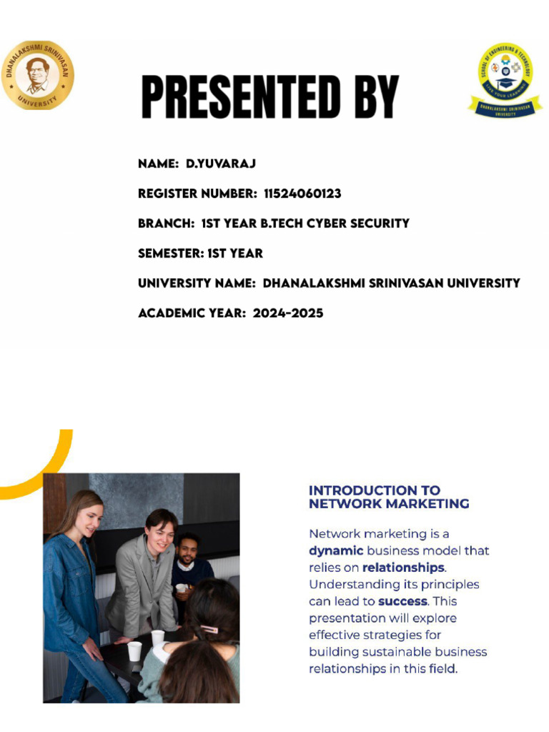 Network Marketing by Yuvraj | PDF