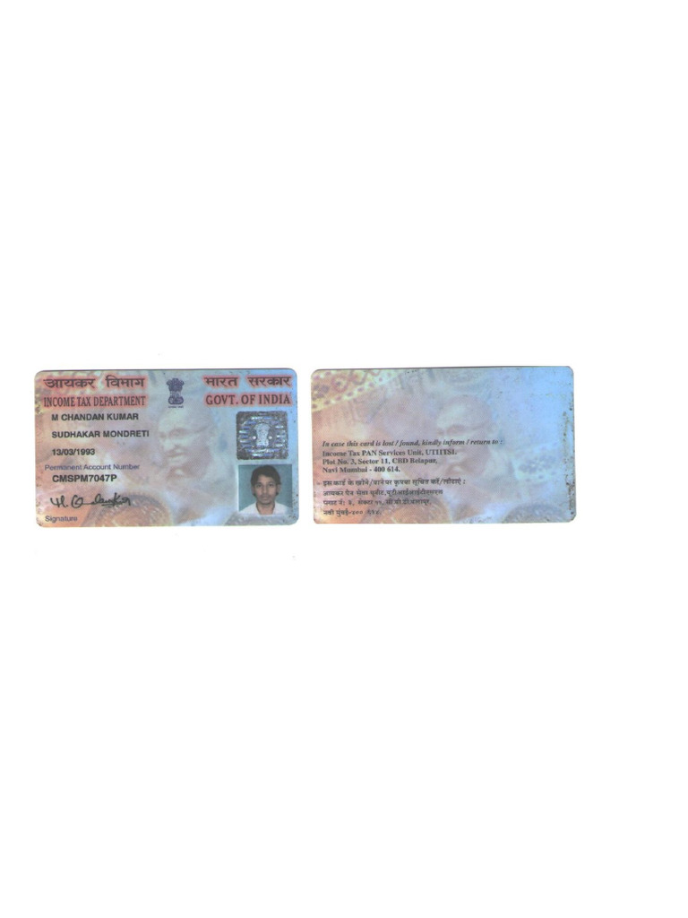 PAN Card | PDF