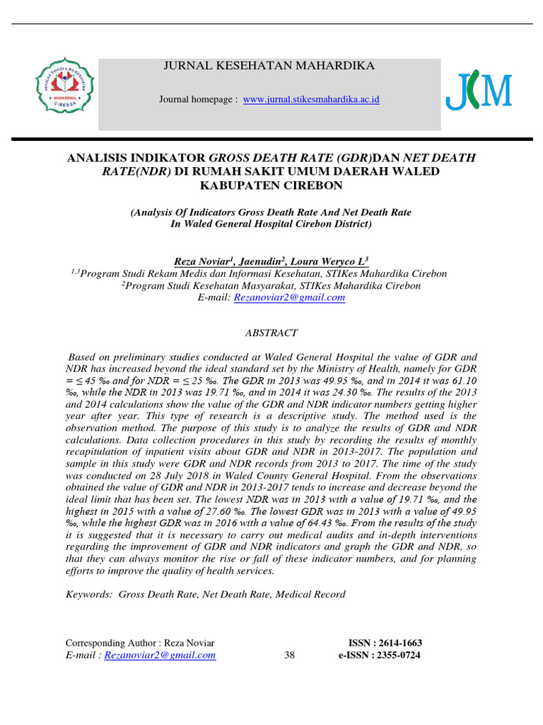 Analisis GDR dan NDR RSUD Waled Cirebon | PDF
