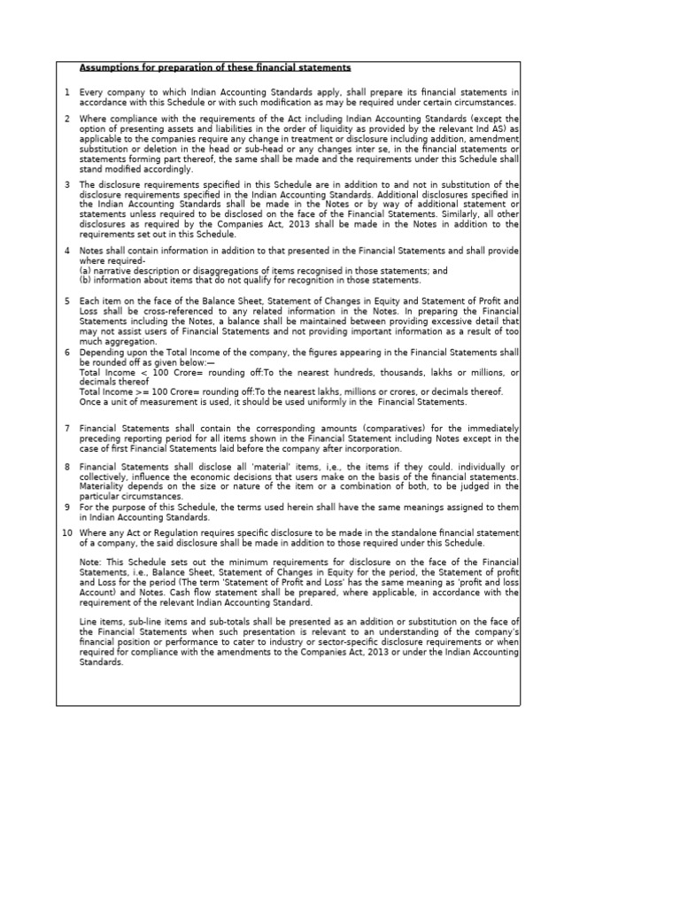 Standalone Ind as Illustrative Financial Statements (1) | PDF | Expense ...