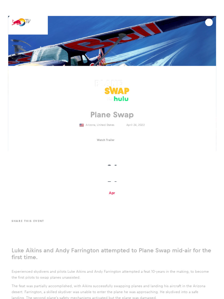 Plan Swap Website Print-Rel | PDF | Parachuting | Aviation