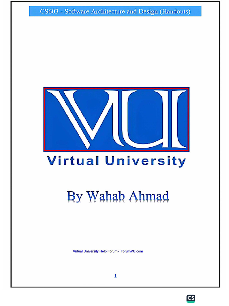Cs603 Highlighted Handouts 24 | PDF