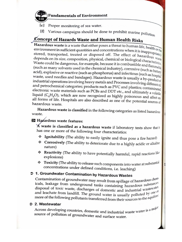 Hazardous Wastes & Human Health Risk | PDF