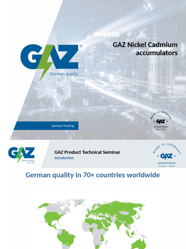 GAZ - Training Presentation Slides | PDF | Battery Charger ...