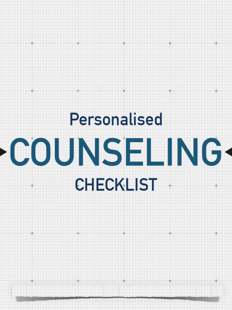 Personalized Counseling Checklist Guide | PDF | Informed Consent ...