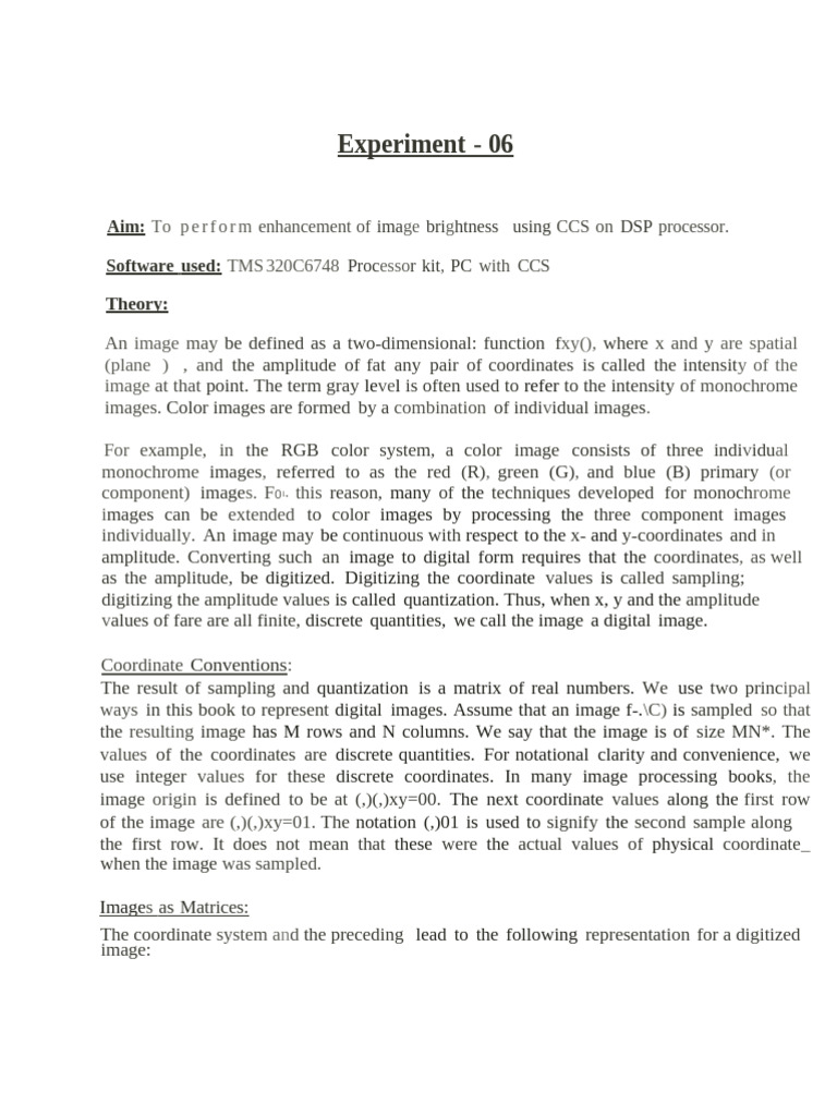 DSP Report Exp 6 | PDF