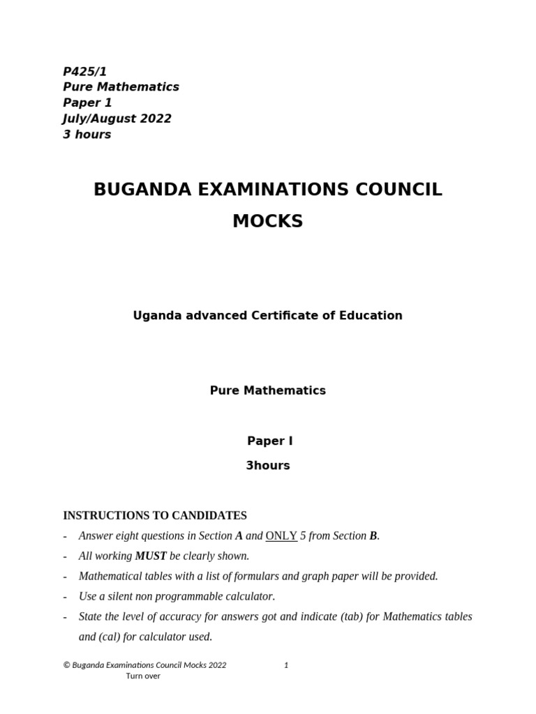 Maths 1 | PDF | Mathematics