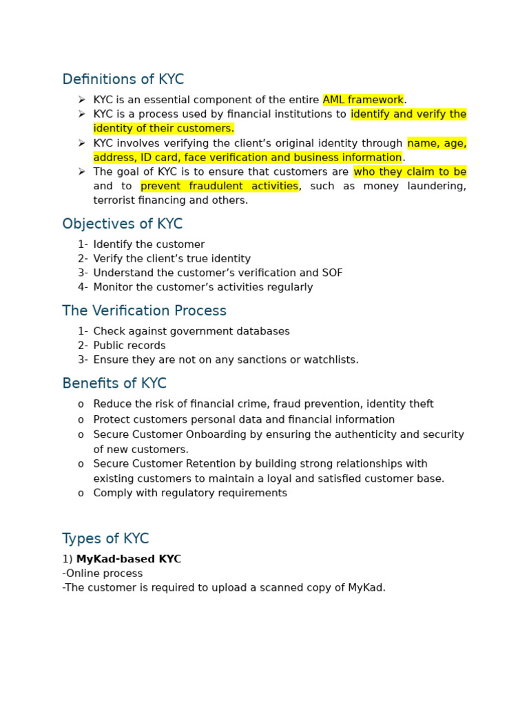 KYC | PDF | Fraud | Identity Theft